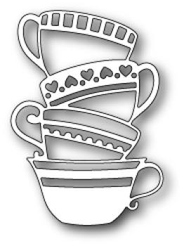 Poppystamp Die - Teacup Stack - Faltkarten.com