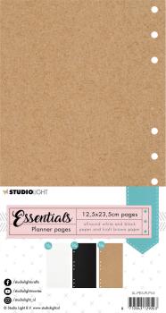 Studio Light - Clear Stamp Planner Pages 12,5x23,5cm Black/White/Kraft ...