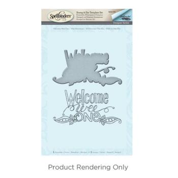 Spellbinders Stempel & Stanzset "Welcome Wee One Stamp And Die Set ...