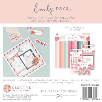 The Paper Boutique Project pad Lovely days Designpapier - Faltkarten.com