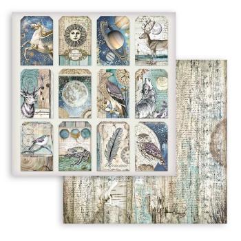 Stamperia "Cosmos Infinity Tag" 12x12" Paper Sheet (SBB893 ...