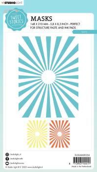 Studio Light Schablone Rays (SL-SS-MASK224) Stencil - Faltkarten.com