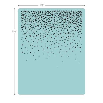 Sizzix 3D Prägefolder "Snowflakes/Speckles" Embossing Folder Design by ...