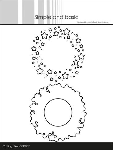 Simple and Basic Stanzschablone "Patterned Frames Stars" Dies - Faltkarten.com