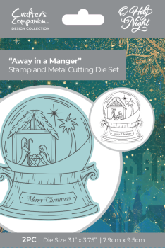 Crafters Companion Stempelset & Stanzschablone "Away in a Manger ...