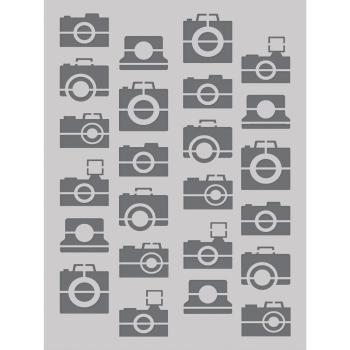 Simple Stories Schablone 6x8 Inch "Cameras" Stencil - Faltkarten.com