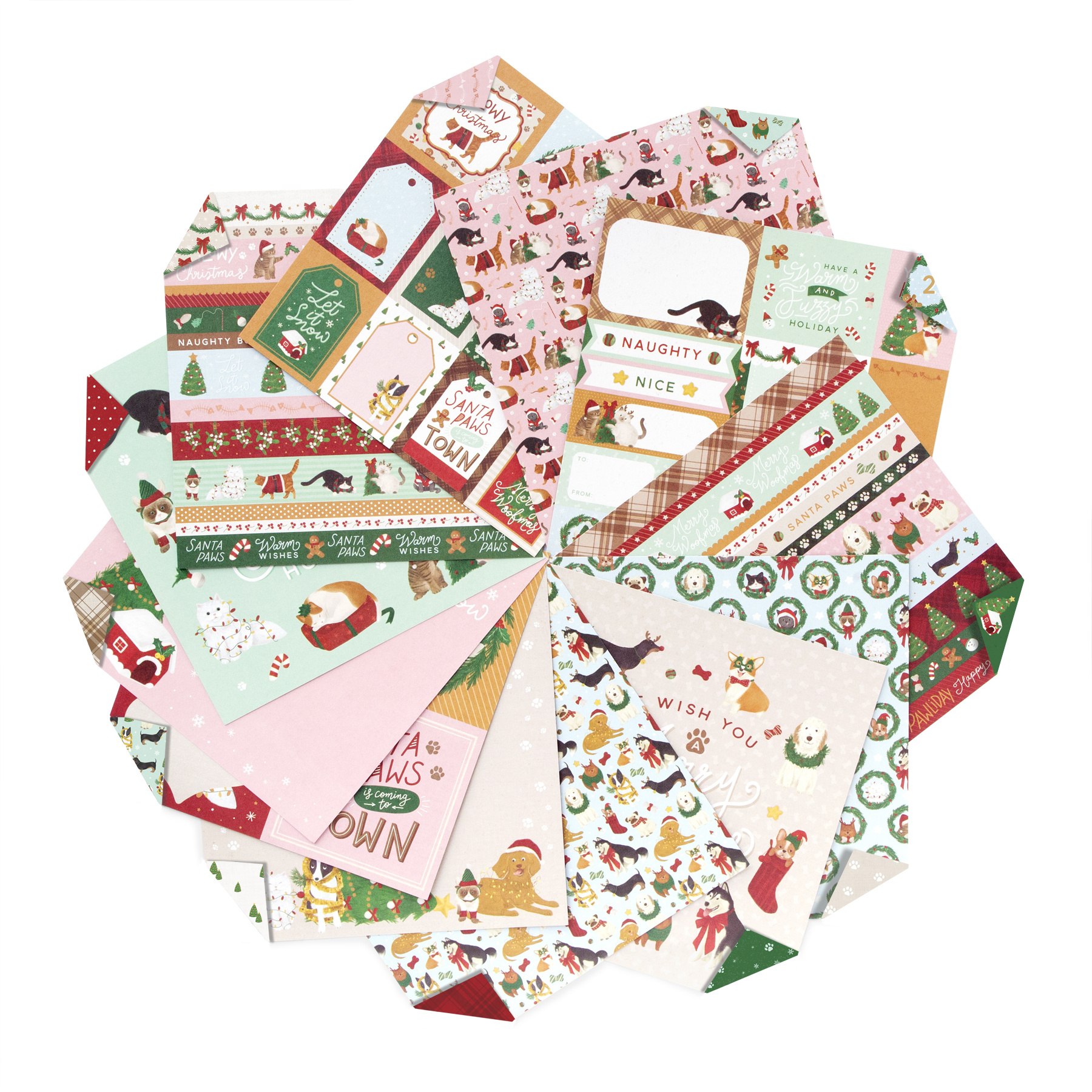 Craft Smith "Happy Pawlidays" 6x6" Paper Pad (MSE4869) - Faltkarten.com