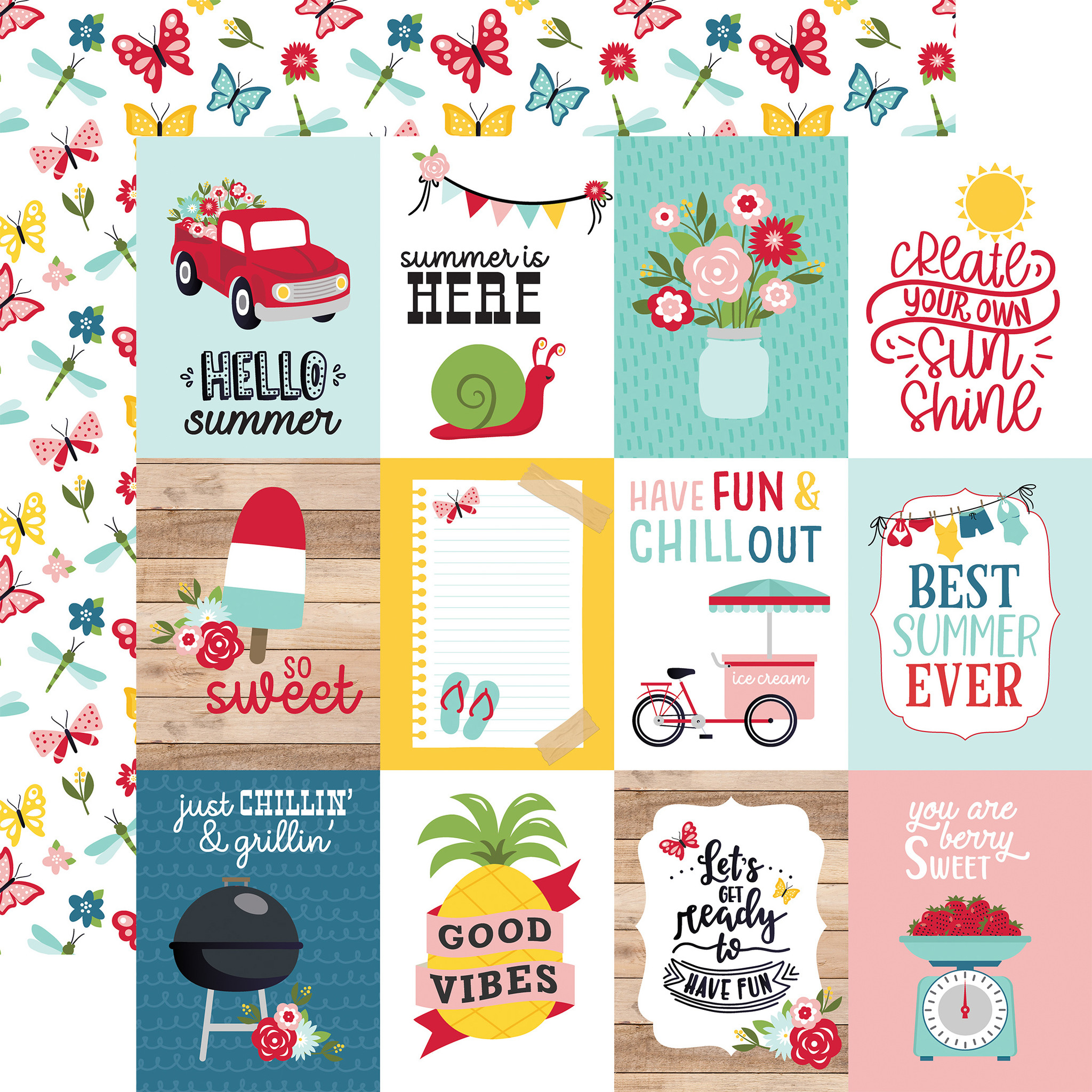 Echo Park "A Slice Of Summer" 12x12" Collection Kit (SOS241016 ...