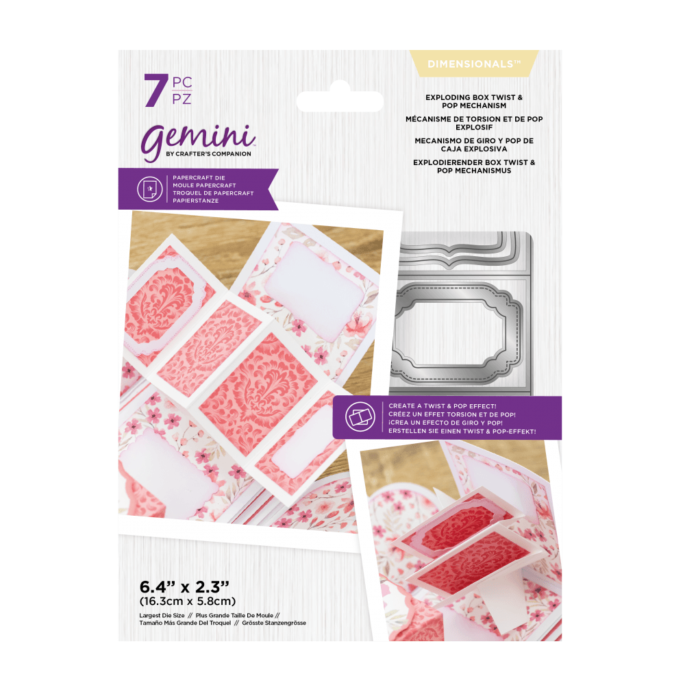 Gemini Exploding Box Twist & Pop Mechanism Dimensionals Dies - Stanze ...