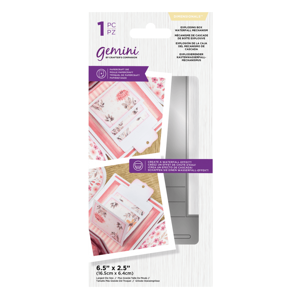 Gemini Exploding Box Waterfall Mechanism Dimensionals Dies - Stanze ...