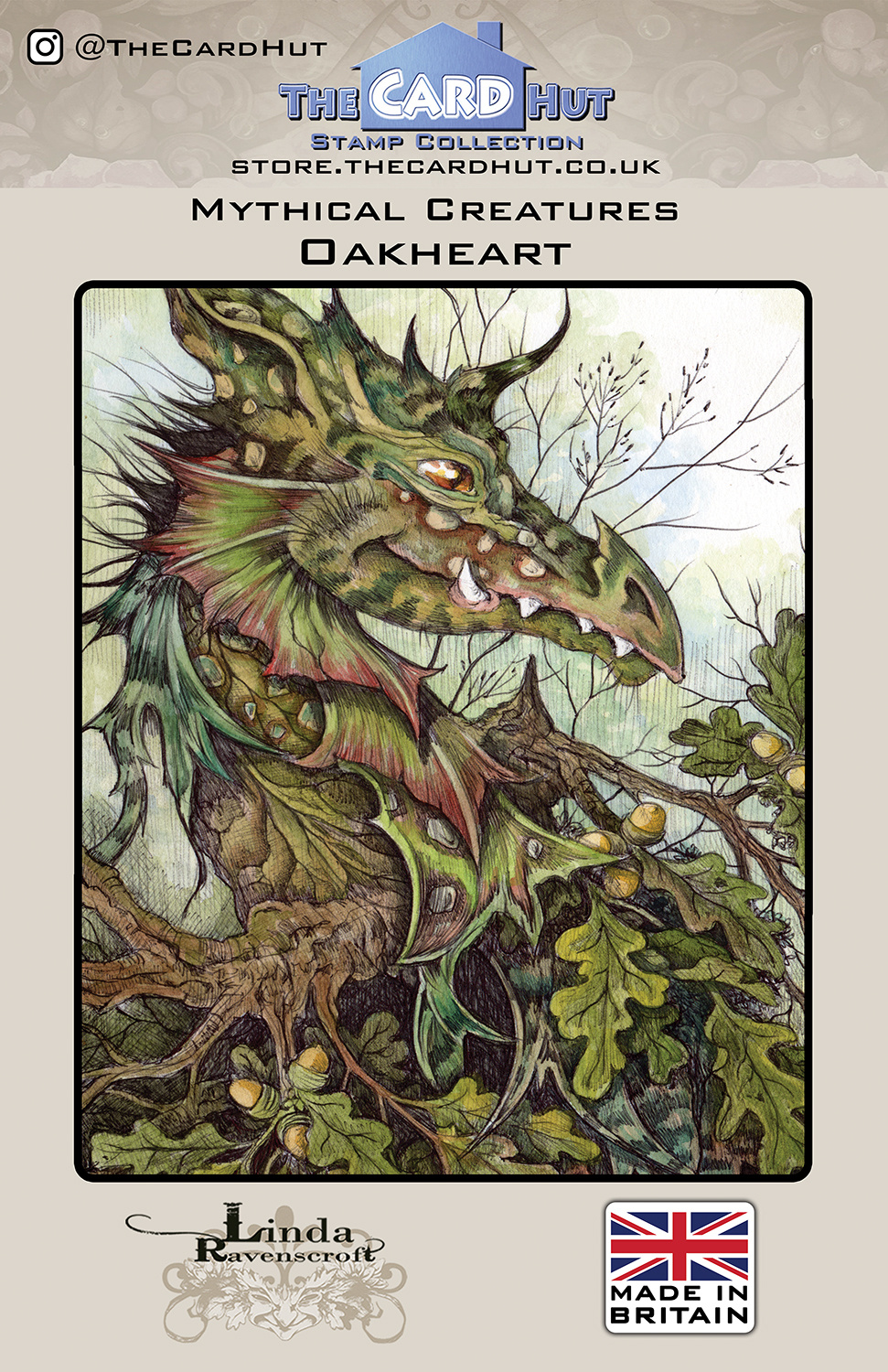 The Card Hut Mythical Creatures Oakheart Clear Stamps Stempelset ...