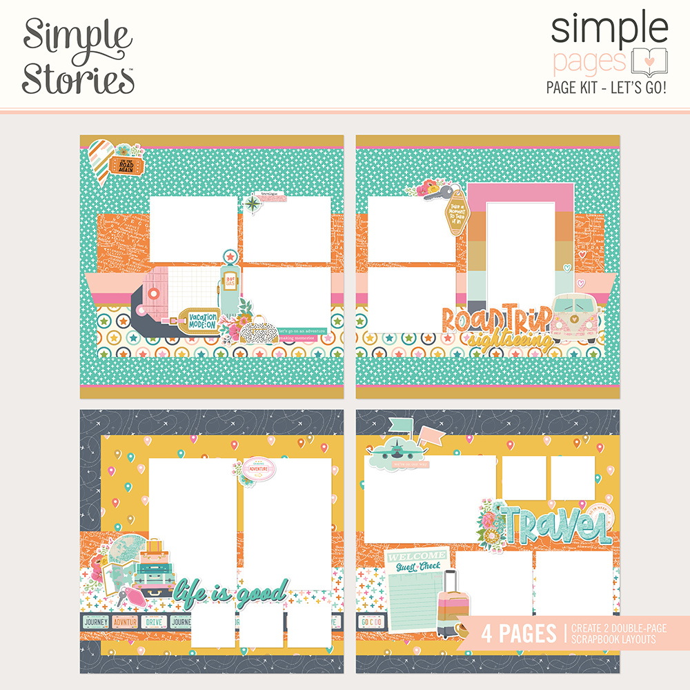 Simple Stories Let's Go! Simple Pages Kit - Bits & Pieces (17729 ...