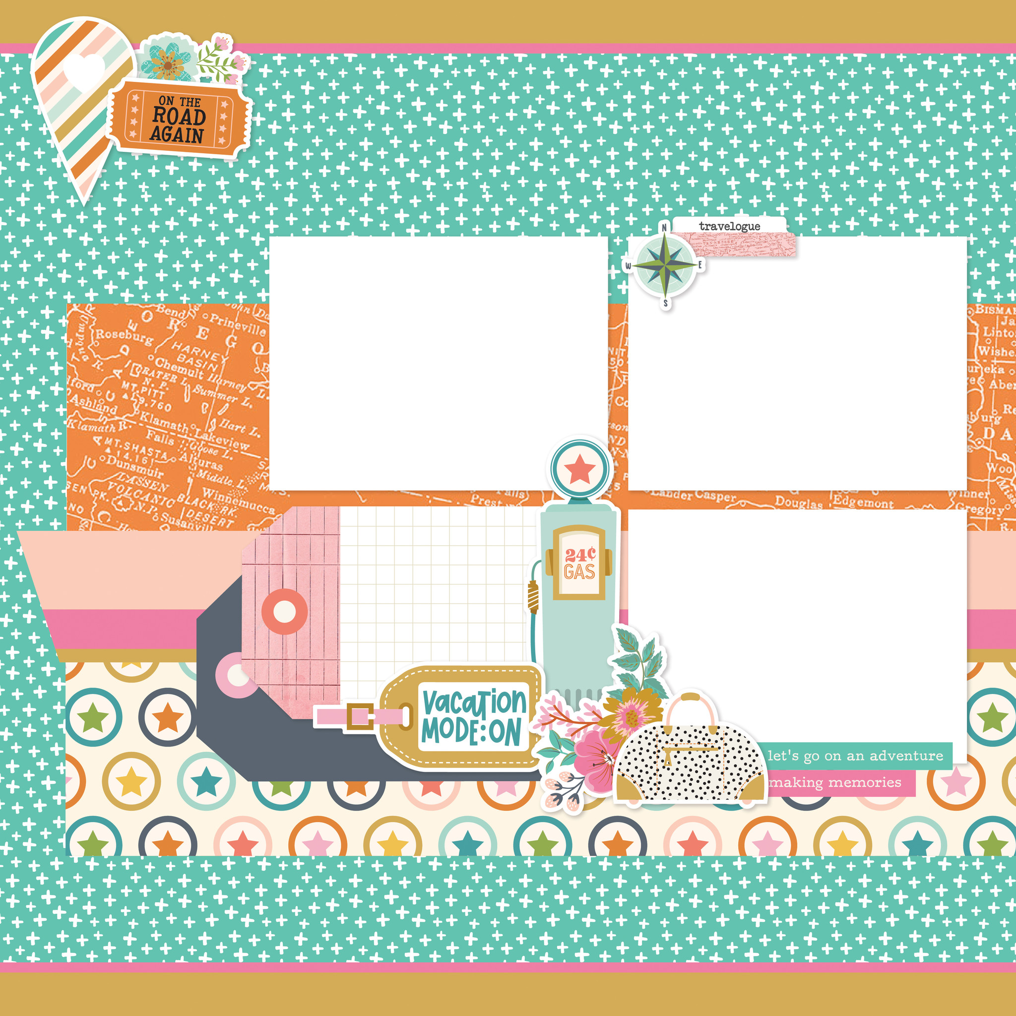 Simple Stories Let's Go! Simple Pages Kit - Bits & Pieces (17729 ...