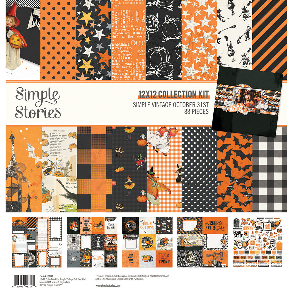 Simple Stories Simple Vintage October 31st Collection Kit (18600 ...