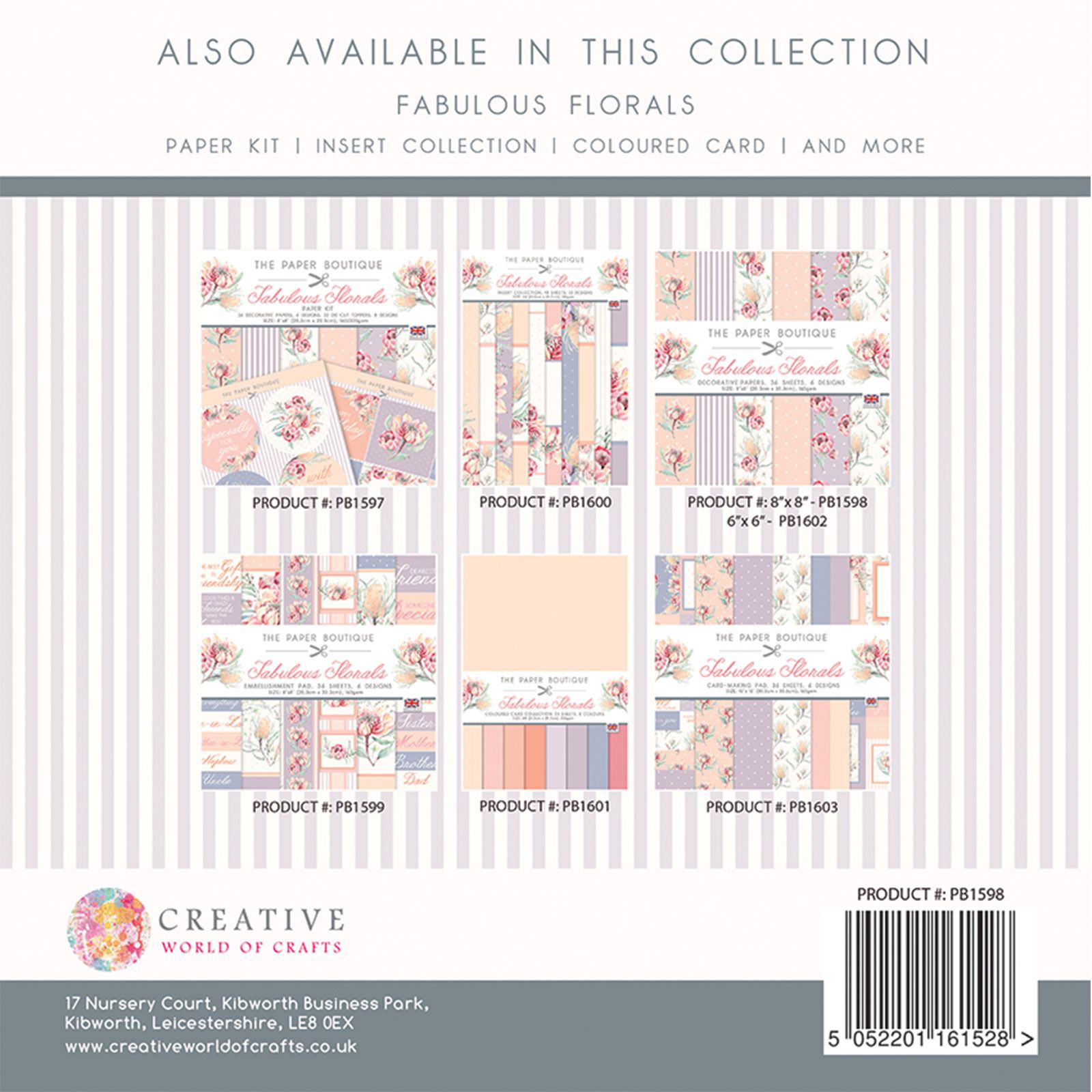 The Paper Boutique Decorative paper Fabulous florals Designpapier ...
