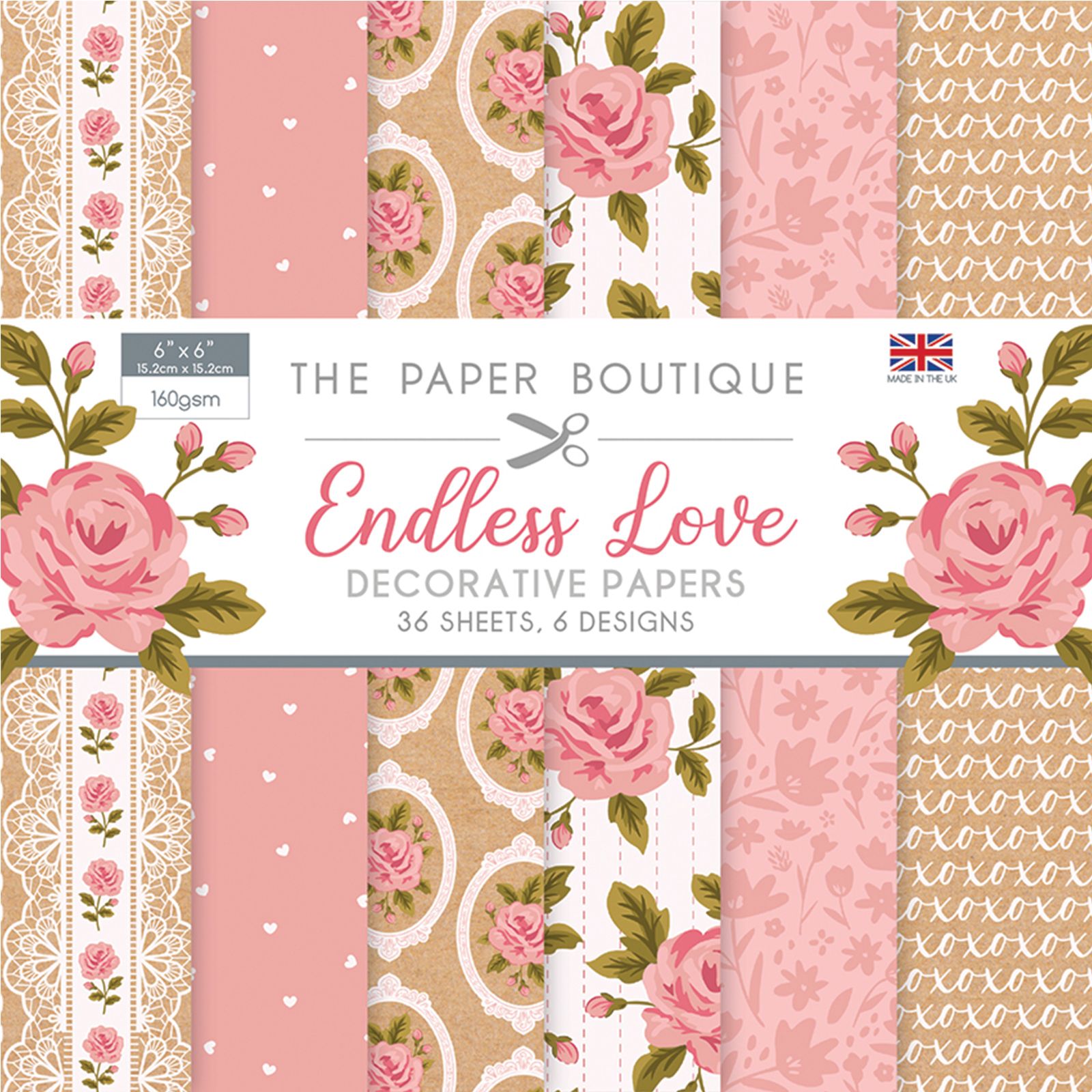 The Paper Boutique Decorative paper Endless love Designpapier 6x6 Inch ...