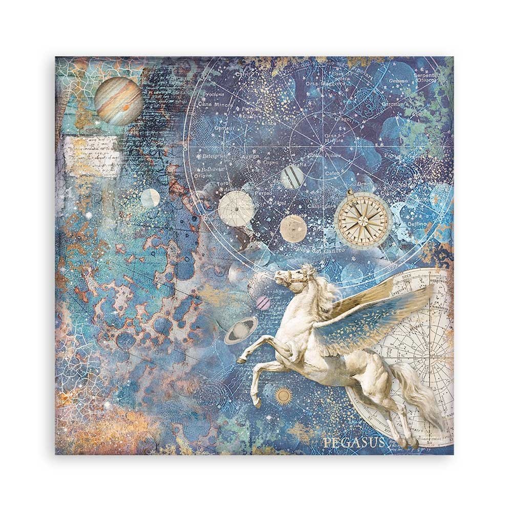 Stamperia "Cosmos Infinity Backgrounds" 8x8" Paper Pack (SBBS71 ...