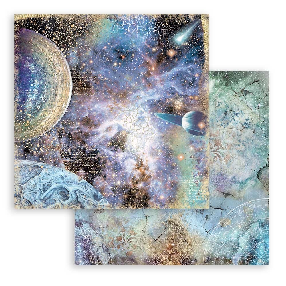 Stamperia "Cosmos Infinity" 12x12" Paper Pack (SBBL123) - Faltkarten.com
