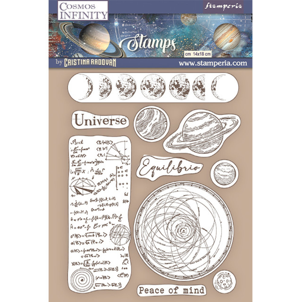 Stamperia Stempel "Cosmos Infinity Universe" Natural Rubber Stamp ...