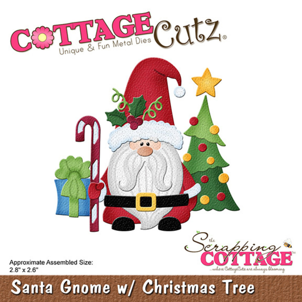 Scrapping Cottage Die - "Santa Gnome w/ Christmas Tree" (CC-1085 ...