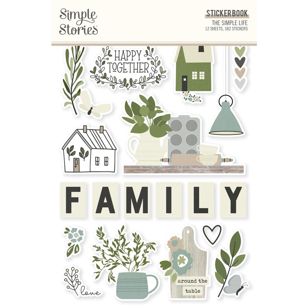 Simple Stories - The Simple Life - Sticker Book (18820) - Faltkarten.com