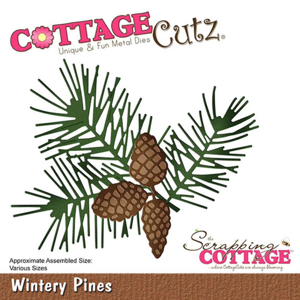 Scrapping Cottage Die - "Wintery Pines" (CC-1121) - Faltkarten.com