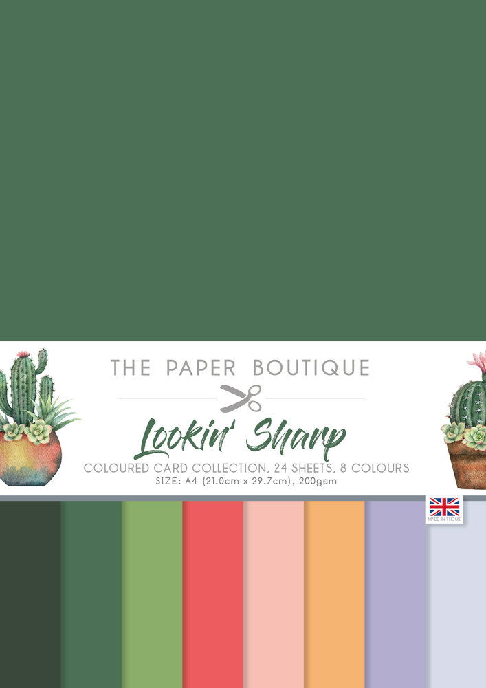 The Paper Boutique Colour Card Collection Lookin Sharp Cardstock - Faltkarten.com