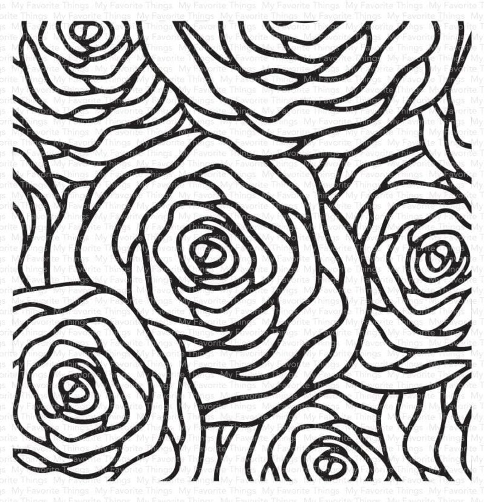 My Favorite Things "Roses All Around" 6x6" Background Cling Stamp (BG ...