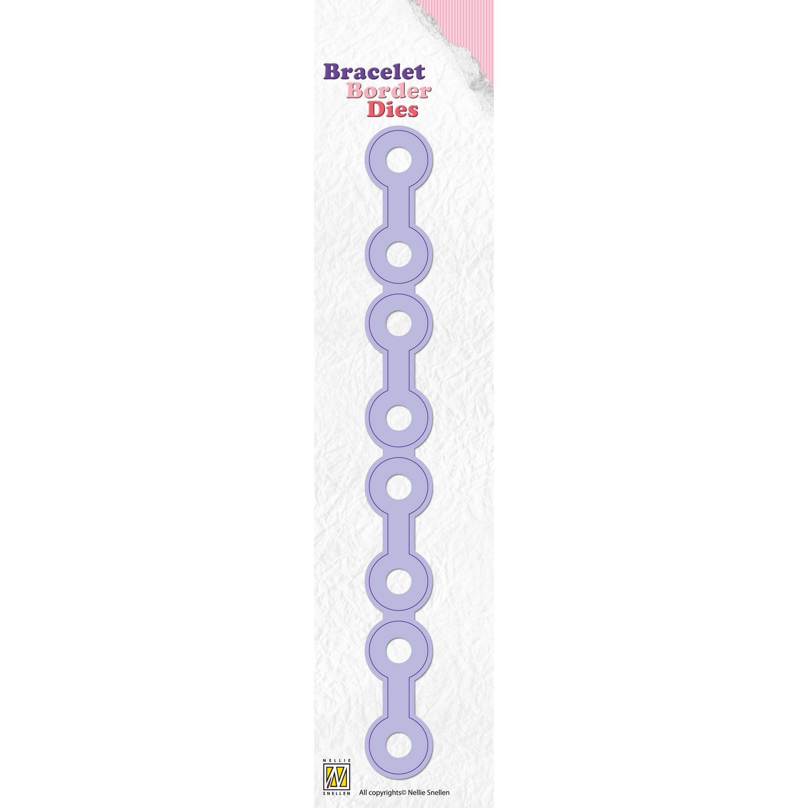 Nellie's Choice Bracelet Border Dies Big Circles - Faltkarten.com