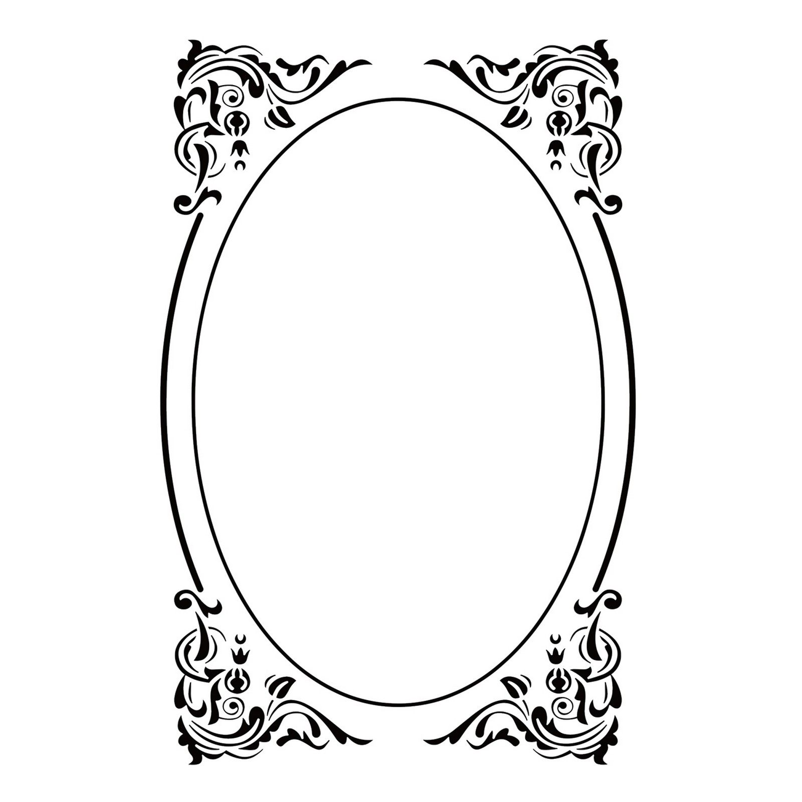 Nellie Snellen 3D Embossing Folder Oval Deco Frame - Faltkarten.com
