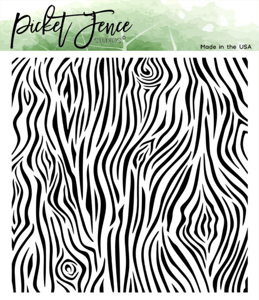 Picket Fence Studios Tree Bark Stencil (SC-381) - Faltkarten.com