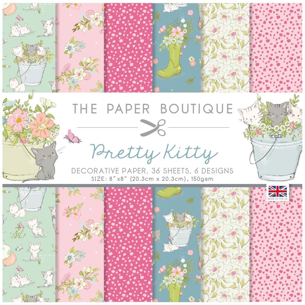 The Paper Boutique Designpapier "Pretty Kitty" Decorative Paper 8x8 ...