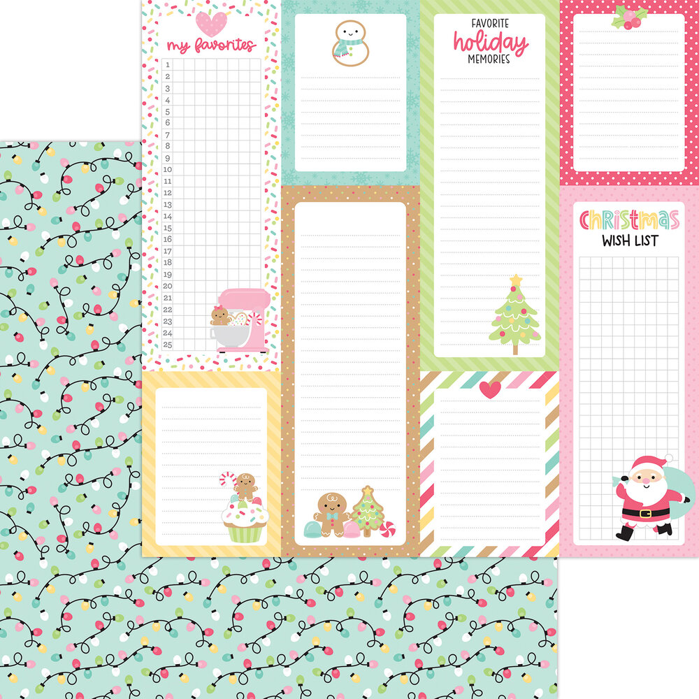 Doodlebug Design Designpapier "Gingerbread Kisses" Paper Pack 6x6 Inch ...