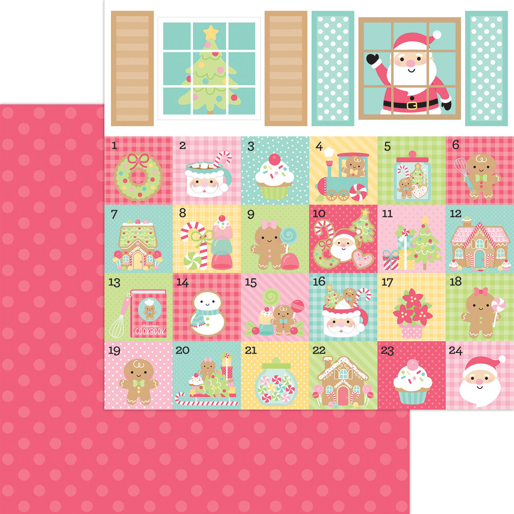 Doodlebug Design Designpapier "Gingerbread Kisses" Paper Pack 6x6 Inch ...