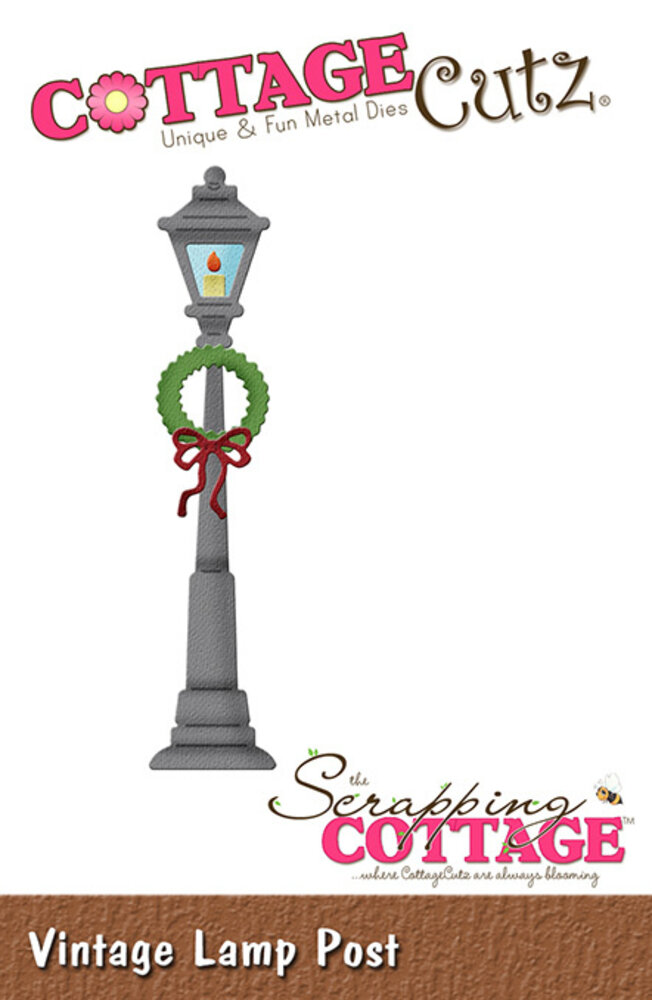 Scrapping Cottage Stanzschablone "Vintage Lamp Post" Dies - Faltkarten.com