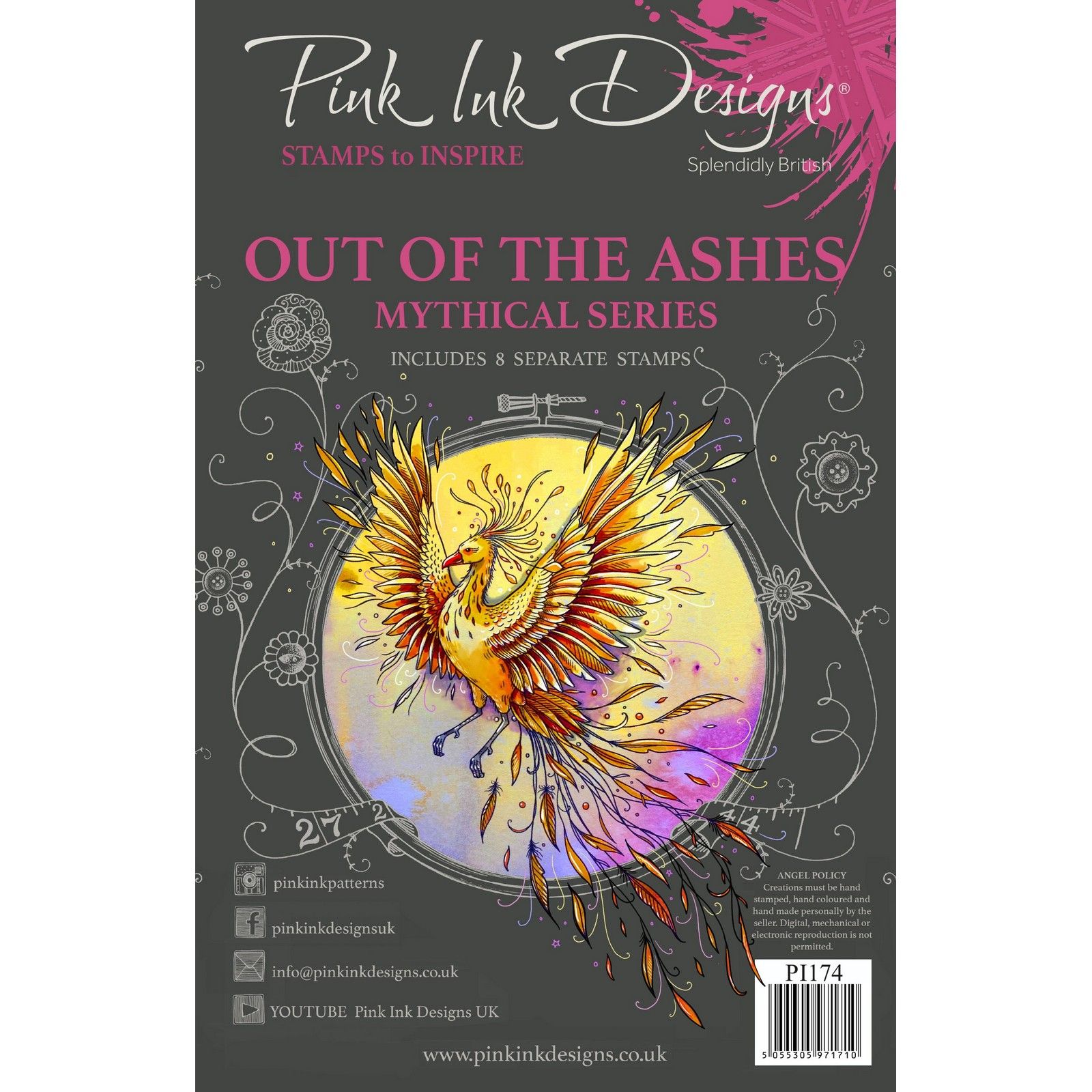Pink Ink Designs Stempelset "Out of the Ashes" Clear Stamps ...
