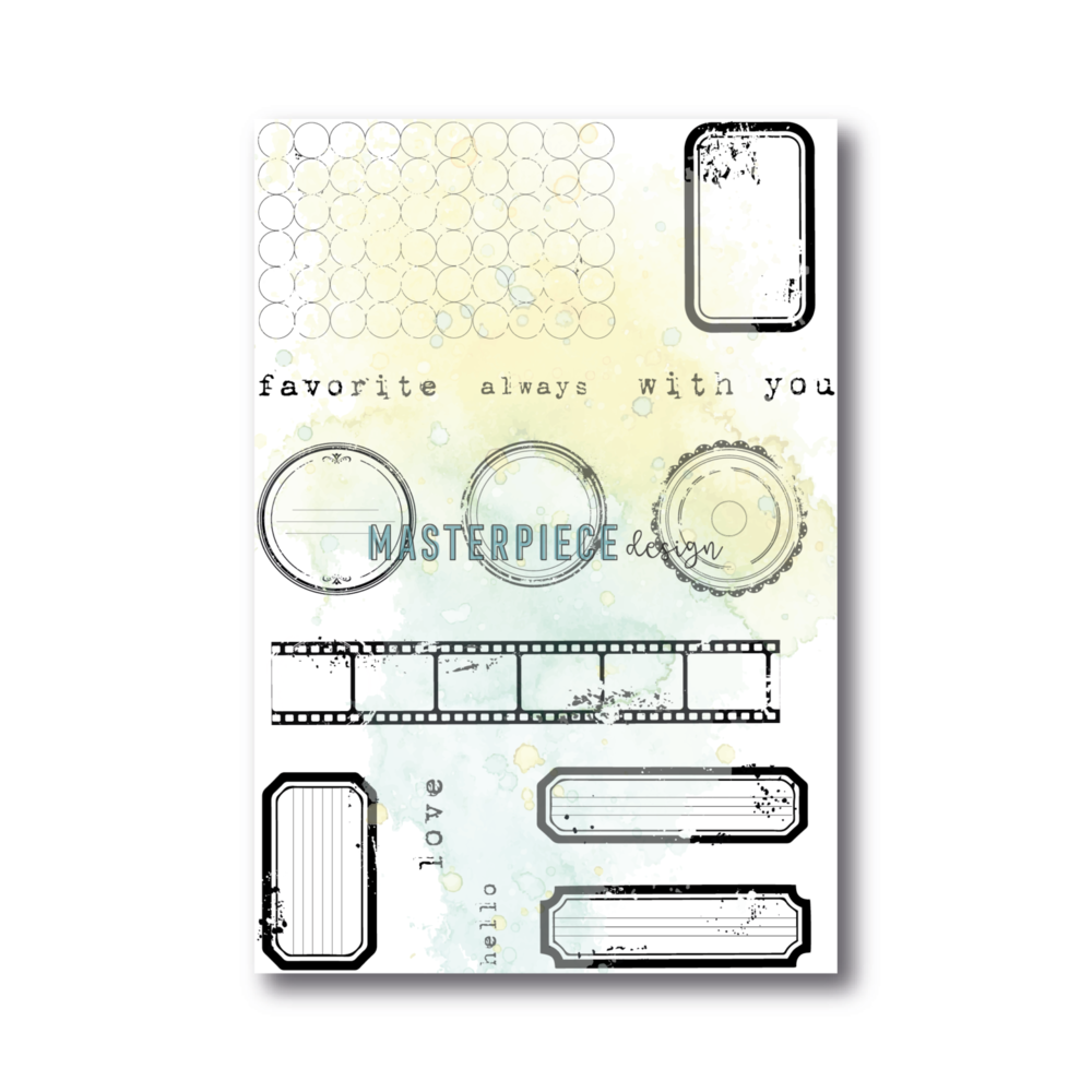 Masterpiece Design Stempelset "Label Mania" Memory Planner Clear Stamps ...