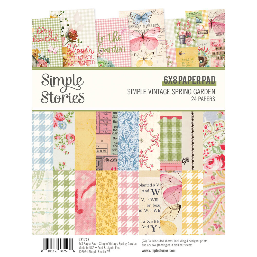 Simple Stories Designpapier "Simple Vintage Spring Garden" Paper Pack ...
