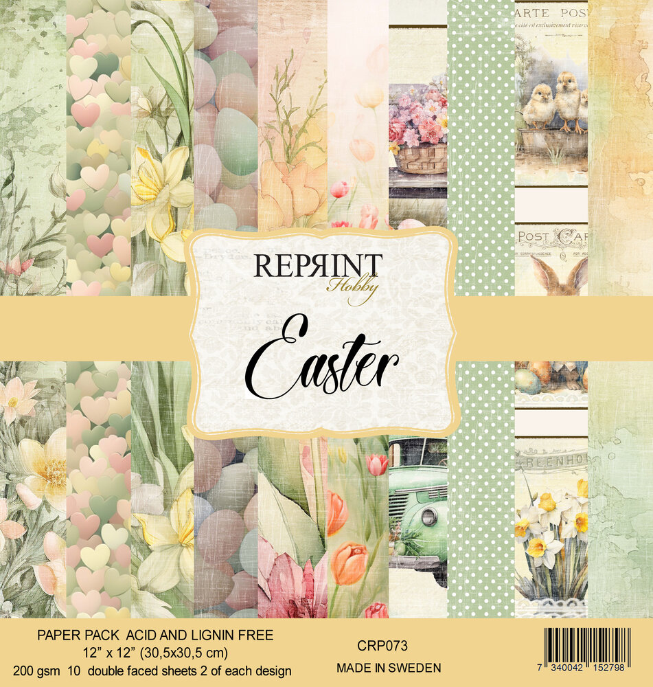Reprint Easter 12x12 Inch Paper Pack 10 Bogen (CRP073) - Faltkarten.com