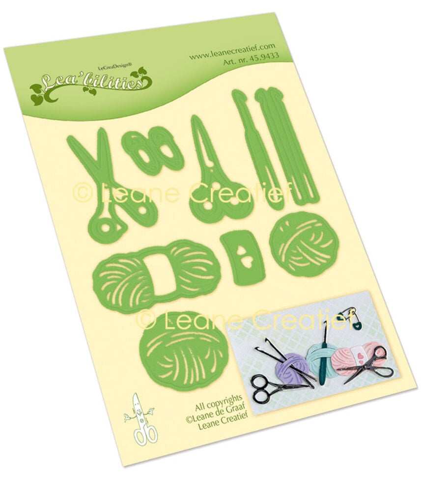 Leane Creatief Stanz und Prägeschablone "Crochet Items" Cut & Emboss ...